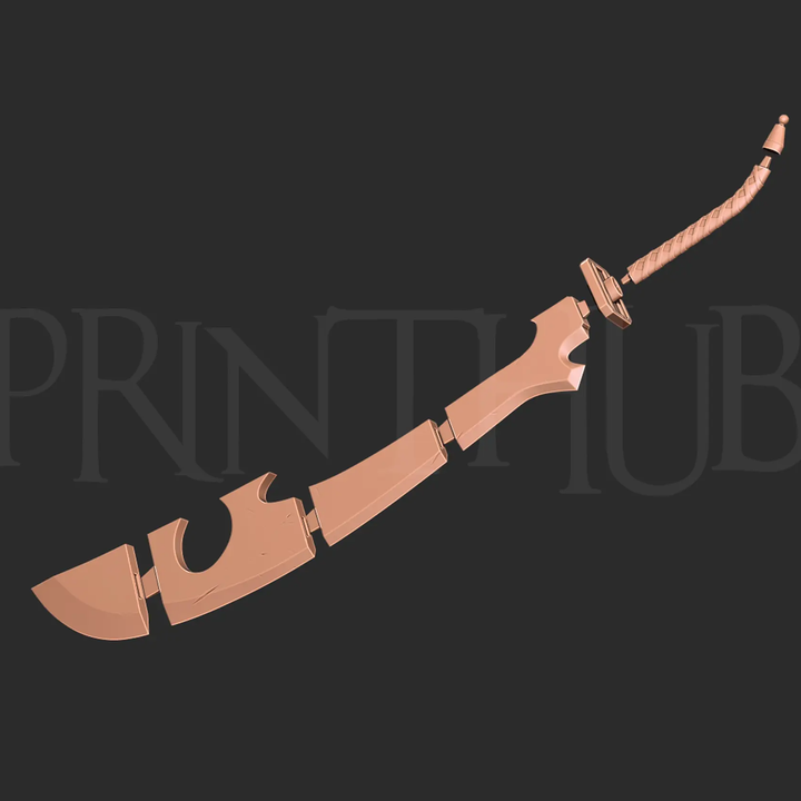 3D Printable Shunsui Kyoraku's sword for Cosplay by Printhub