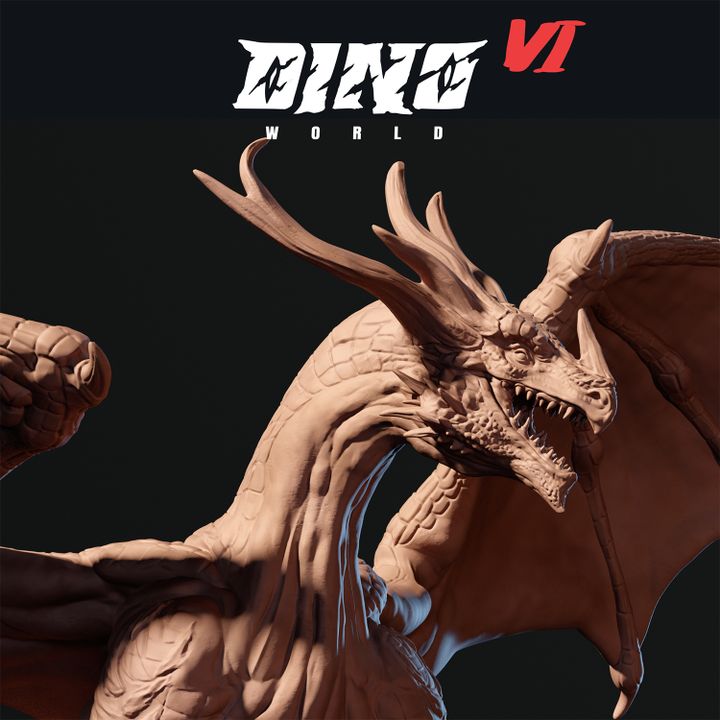 3D Printable Dragon void by Dinoworld