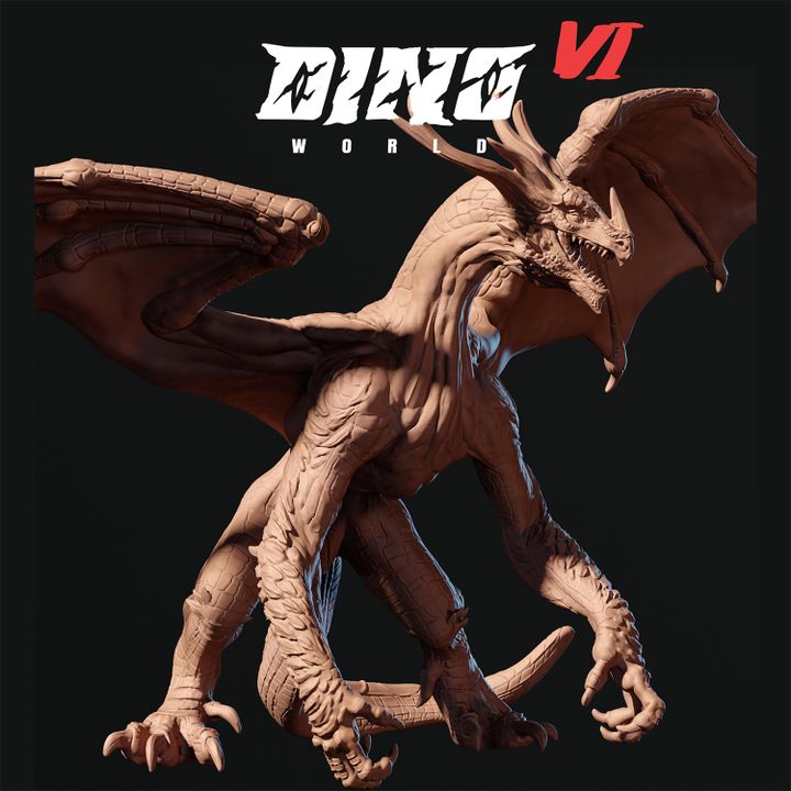 3D Printable Dragon void by Dinoworld