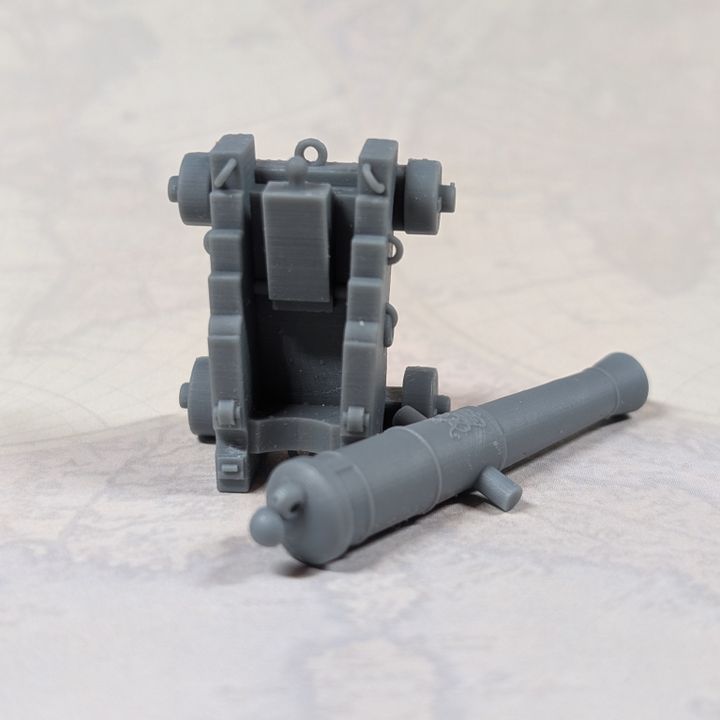 3D Printable Cannon- British Napoleonic 32 Pounder by Eddie Harris