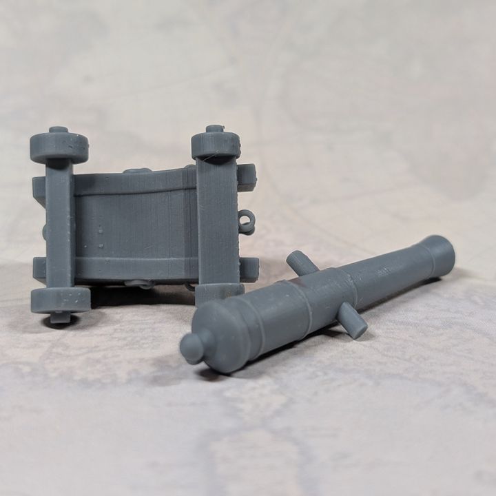 3D Printable Cannon- British Napoleonic 32 Pounder by Eddie Harris