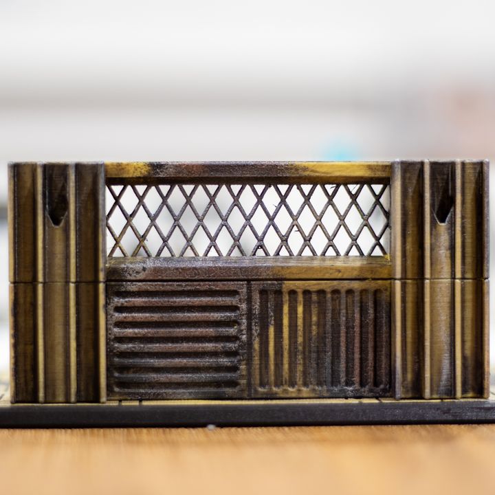 3D Printable Modular Wall Set - Ferrous Foundry by Griffin Designs