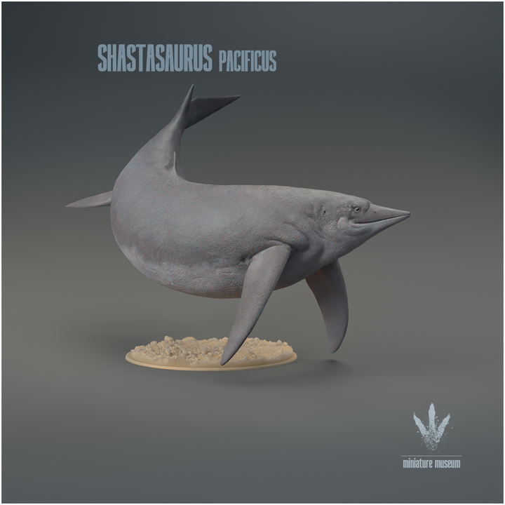 3D Printable Shastasaurus pacificus : Mount Shasta Lizard by Miniature ...