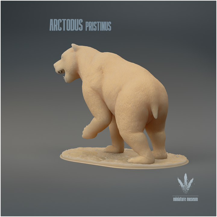 3D Printable Arctodus pristinus : Attacking by Miniature Museum