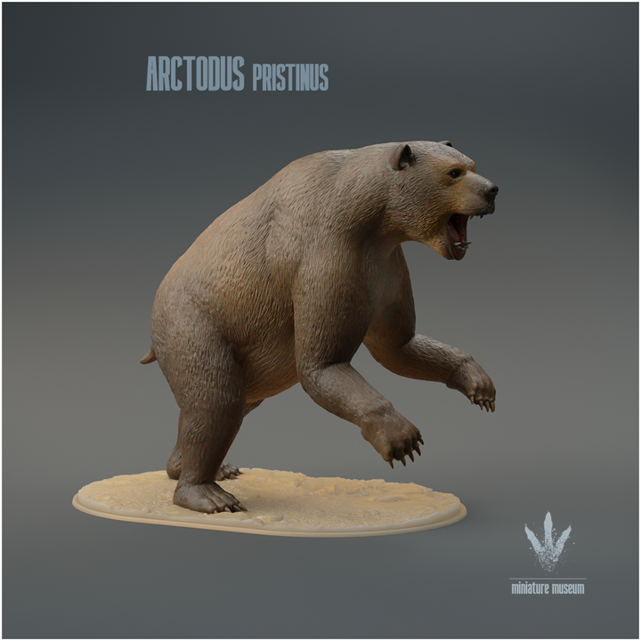 3D Printable Arctodus pristinus : Standing by Miniature Museum