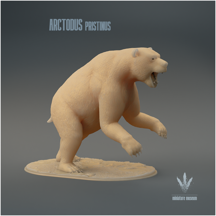 3D Printable Arctodus pristinus : Standing by Miniature Museum