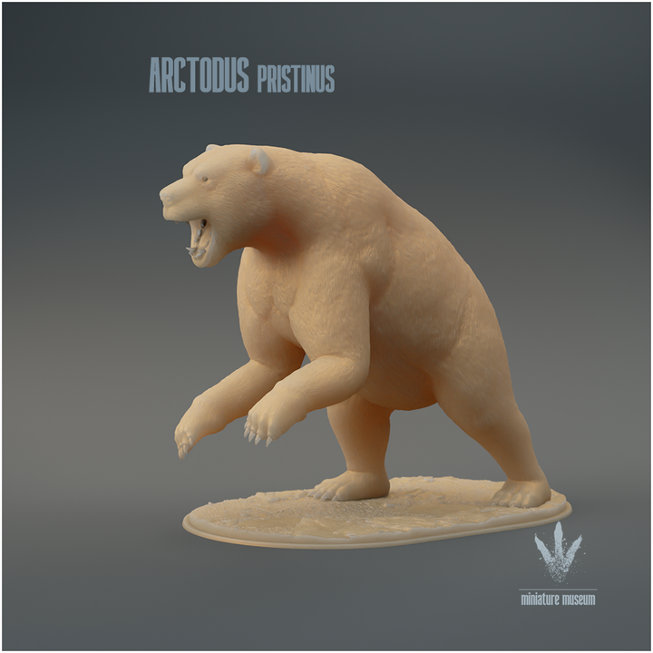 3D Printable Arctodus pristinus : Standing by Miniature Museum
