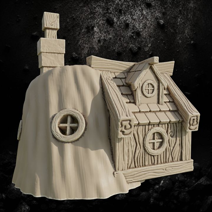 3D Printable Woodland Hermit's Dwelling by Galandir's Pit & Cie