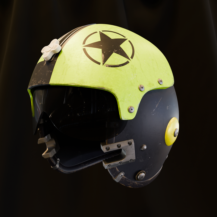 3D Printable PILOT APH-6 HELMET Full Scale by AV Military