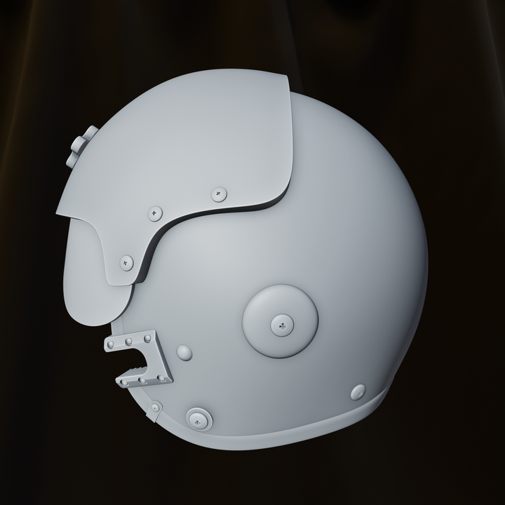 3D Printable PILOT APH-6 HELMET Full Scale by AV Military