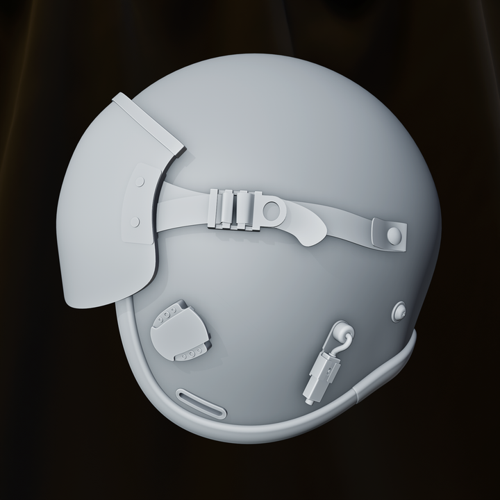 3D Printable Pilot HGU-55 HELMET Full Scale by AV Military