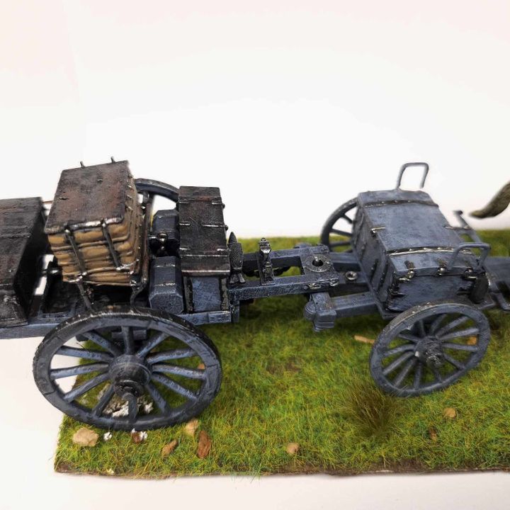 3D Printable Napoleonic Prussian Forge Wagon by David Vazquez Fernandez