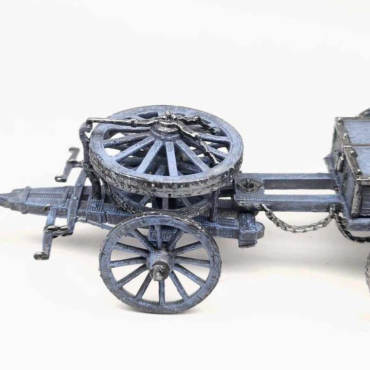 3D Printable Napoleonic Prussian Suply Wagon by David Vazquez Fernandez