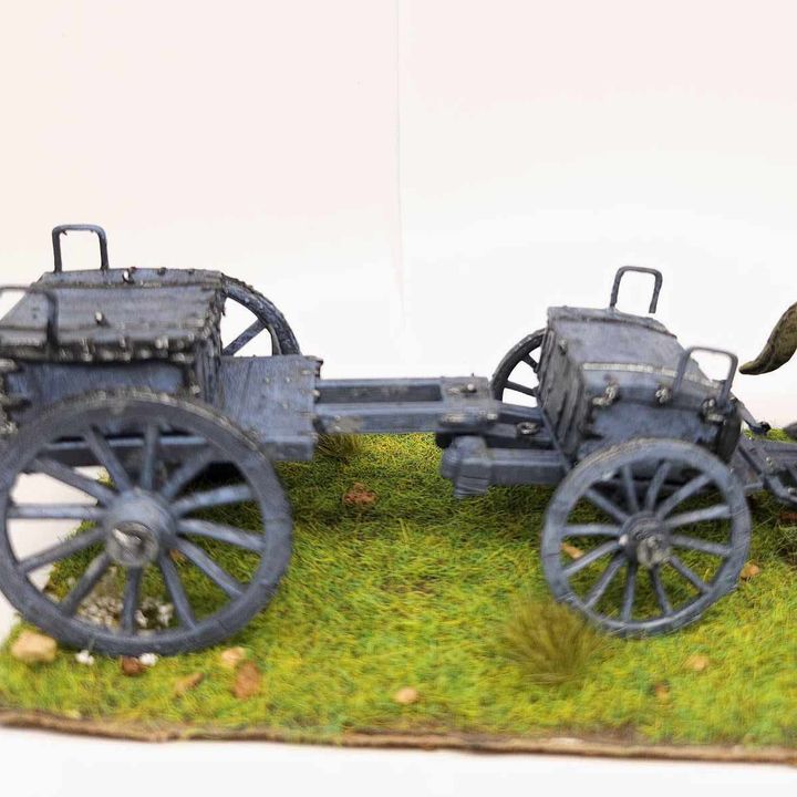 3D Printable Napoleonic Prussian Amnition Wagon by David Vazquez Fernandez
