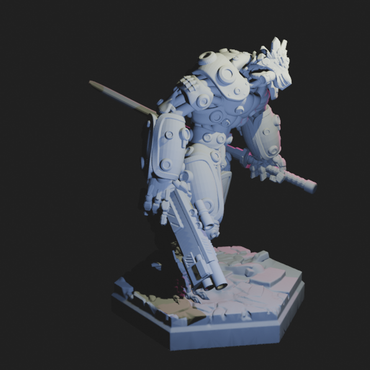 3D Printable lancer lycan by La voie du crane