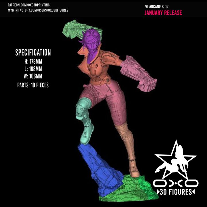 3D Printable Vi Miniature Tabletop Figure by OXO3D Figures