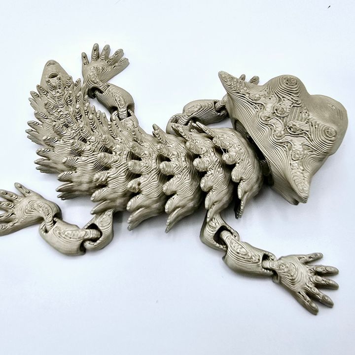 3D Printable Pocket Pet Bearded Dragon Keychain by Fillifuu