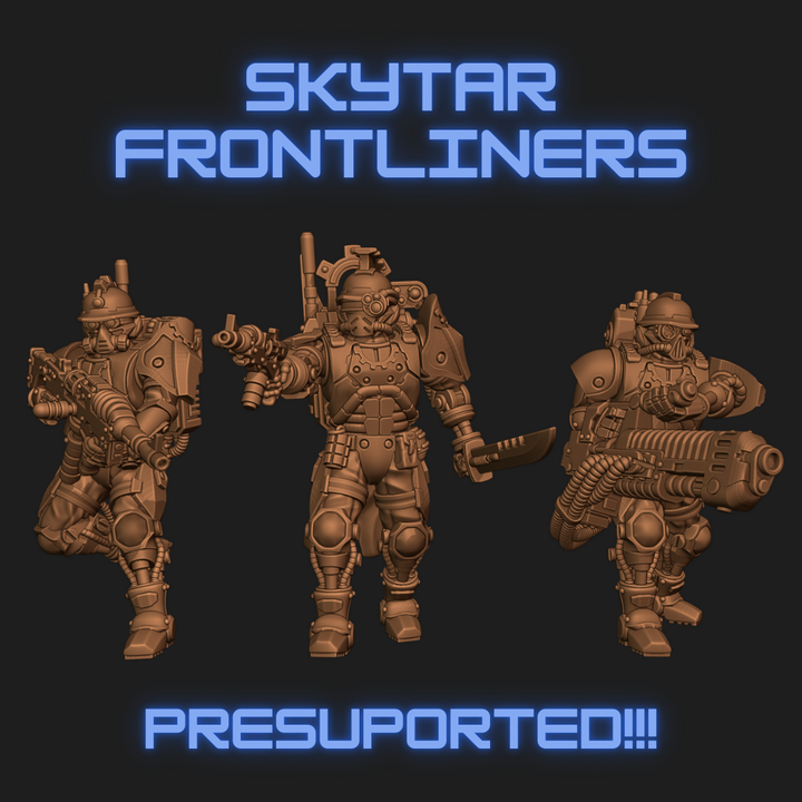 3D Printable Skytar Frontliners PRESUPPORTED by Rizzenvoth