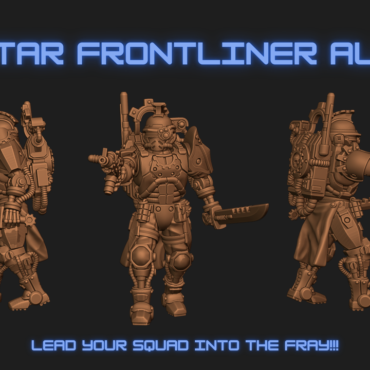3D Printable Skytar Frontliners PRESUPPORTED by Rizzenvoth