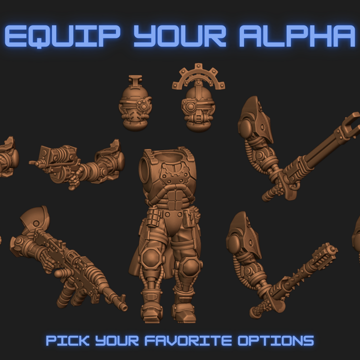 3D Printable Skytar Frontliners PRESUPPORTED by Rizzenvoth