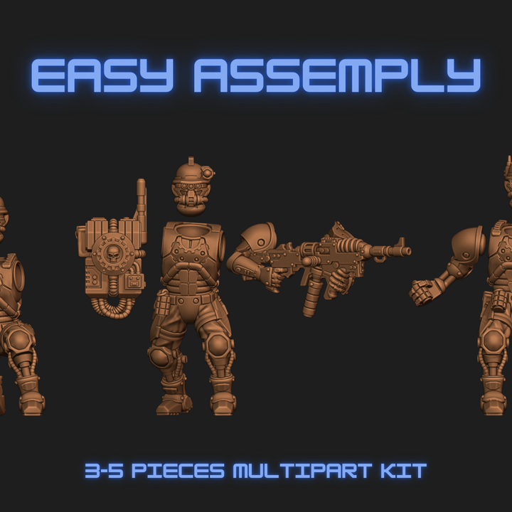 3D Printable Skytar Frontliners PRESUPPORTED by Rizzenvoth