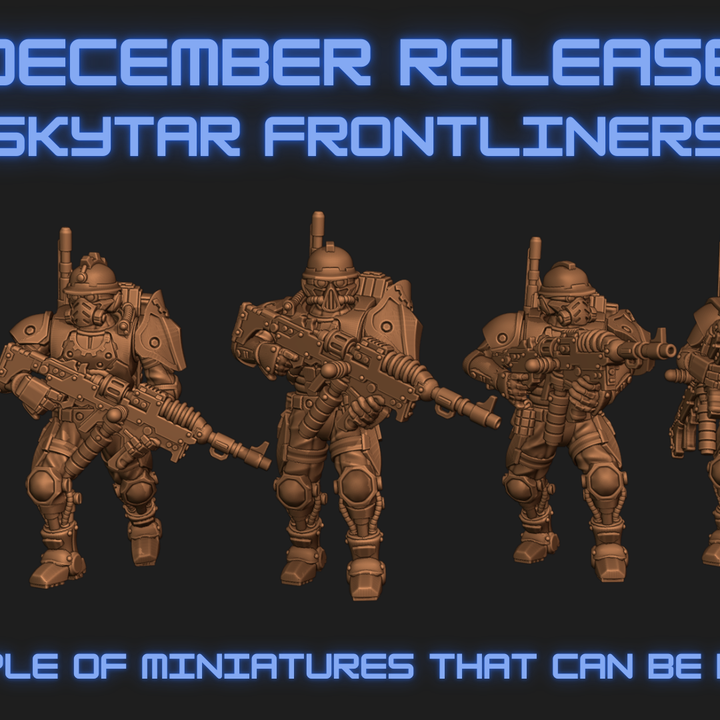 3D Printable Skytar Frontliners PRESUPPORTED by Rizzenvoth