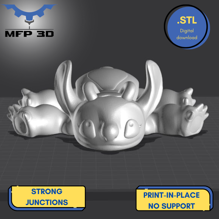 3D Printable ARTICULATED ANGEL MFP3D -NO SUPPORT - PRINT IN PLACE ...