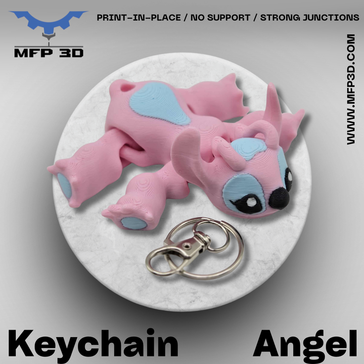 3D Printable ARTICULATED ANGEL MFP3D -NO SUPPORT - PRINT IN PLACE ...