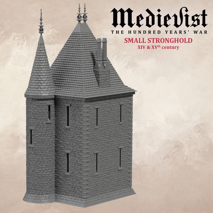 3D Printable Small Countryside Stronghold, 14th and 15th century by ...