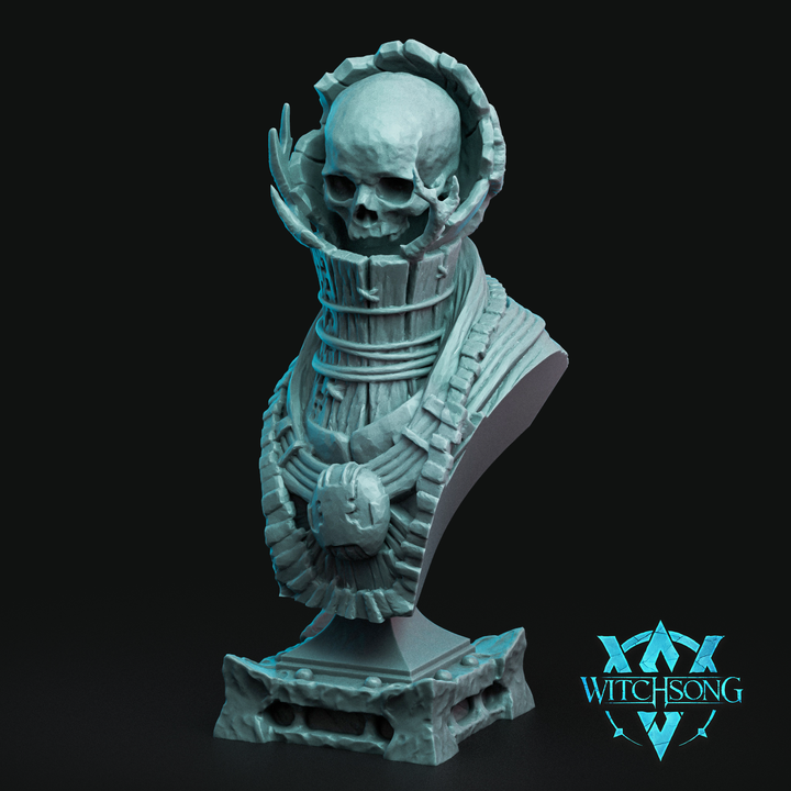 3D Printable Bust - Priest Sentinel by Witchsong Miniatures