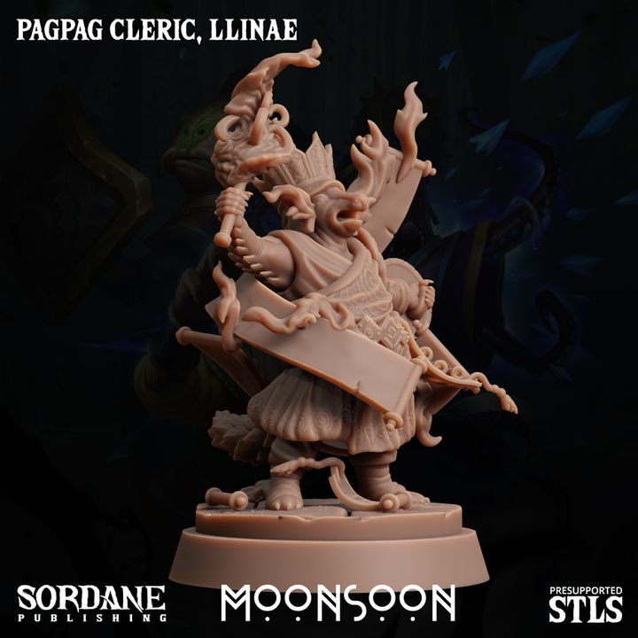3D Printable Moonsoon - Pagpag Cleric, Llinae by Sordane Publishing