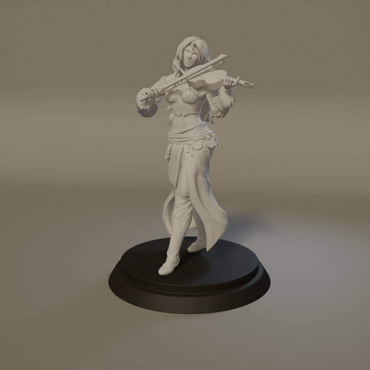 3D Printable Female Human Bard by Tenda Orc Studio