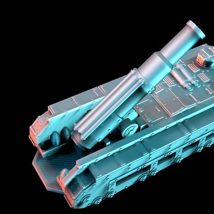 3D Printable Rampart Siege Mortar Carrier by Culverin Models