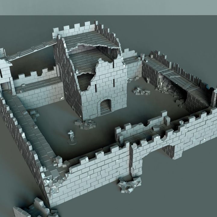 3D Printable The Ruins of Castle Bolsahn by Culverin Models