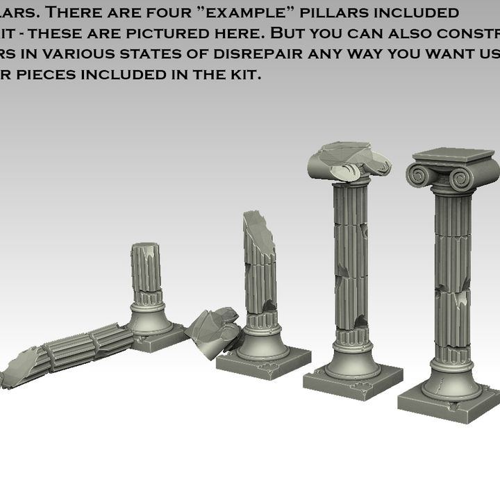 3D Printable Roman Temple Builder by Sharedog Miniatures