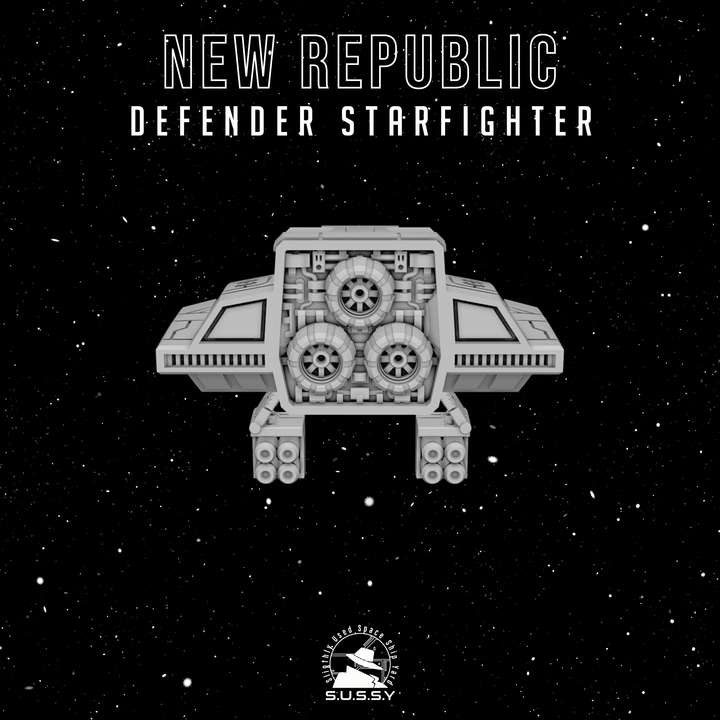 3D Printable Defender Starfighter (X-Wing Scale) by Slightly Used ...