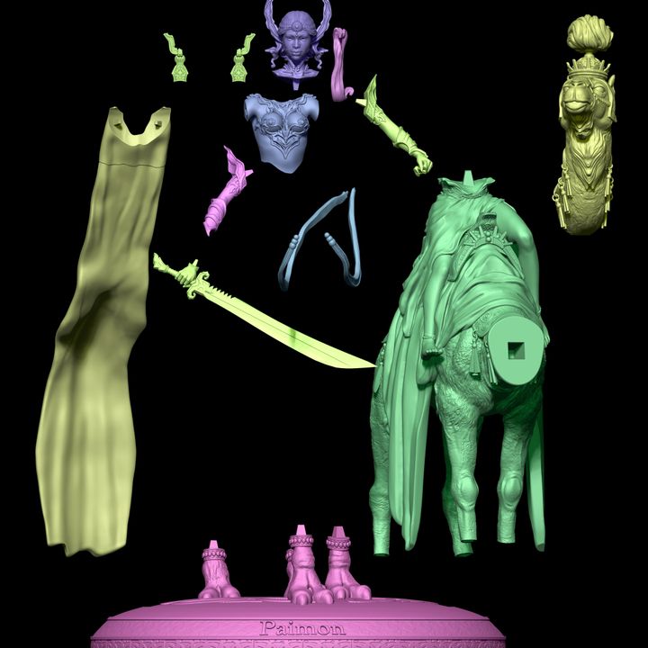 3D Printable Paimon demon 3D print model by Andrii Akhtyrskyi