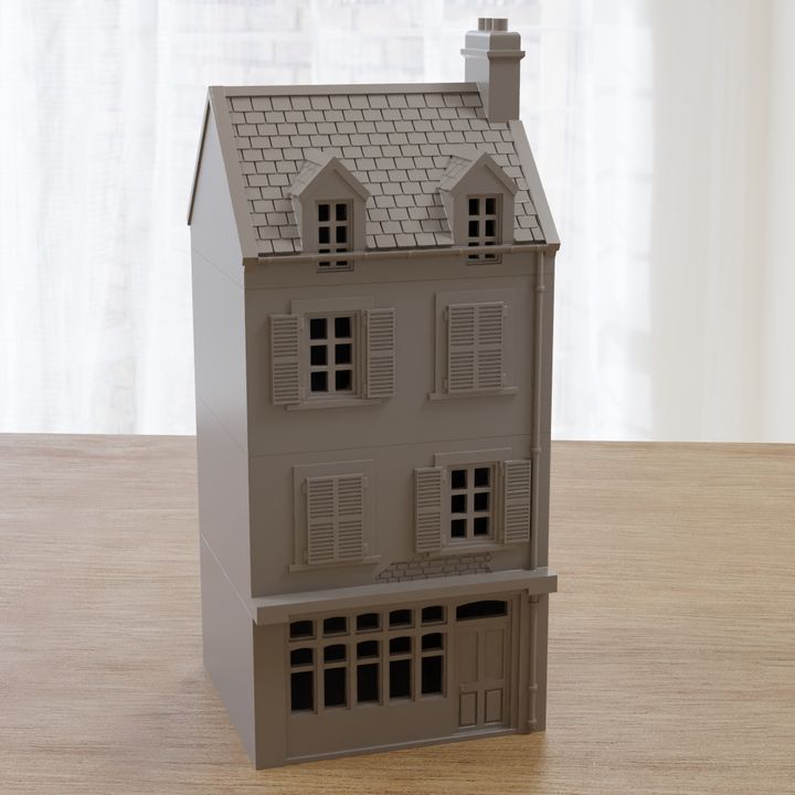 3D Printable Normandy Corner Block - Miniature Wargaming Terrain WW2 by ...