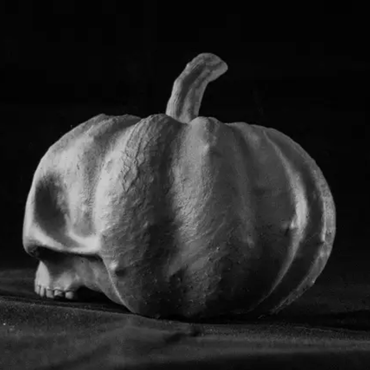 3D Printable Pumpkin Skull Shaman (Teyoc) by Lantern Lore