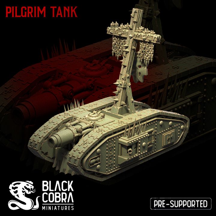 3D Printable Exiled Trench Tank by BlackCobraMiniatures