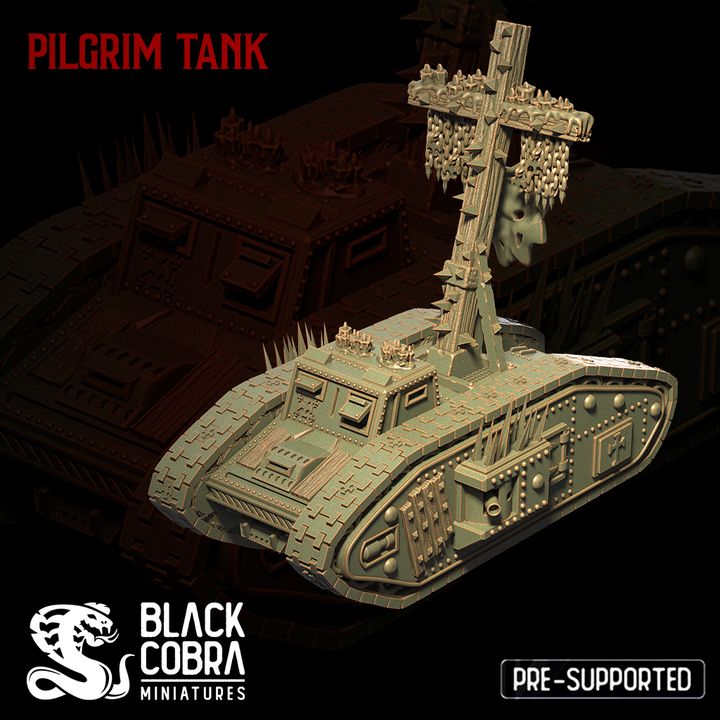 3D Printable Exiled Trench Tank by BlackCobraMiniatures