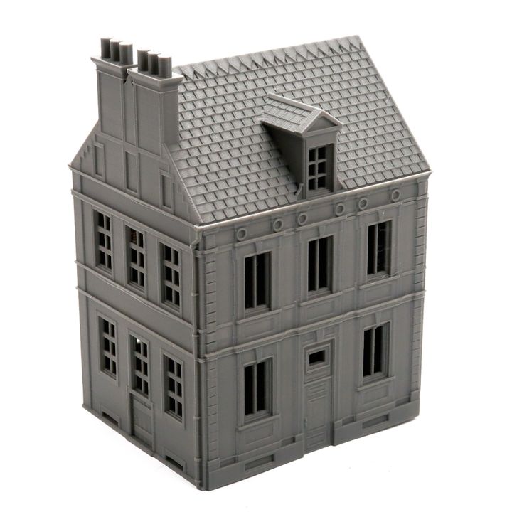 3D Printable Normandy Row Cottage TS13 - Miniature Wargaming French ...