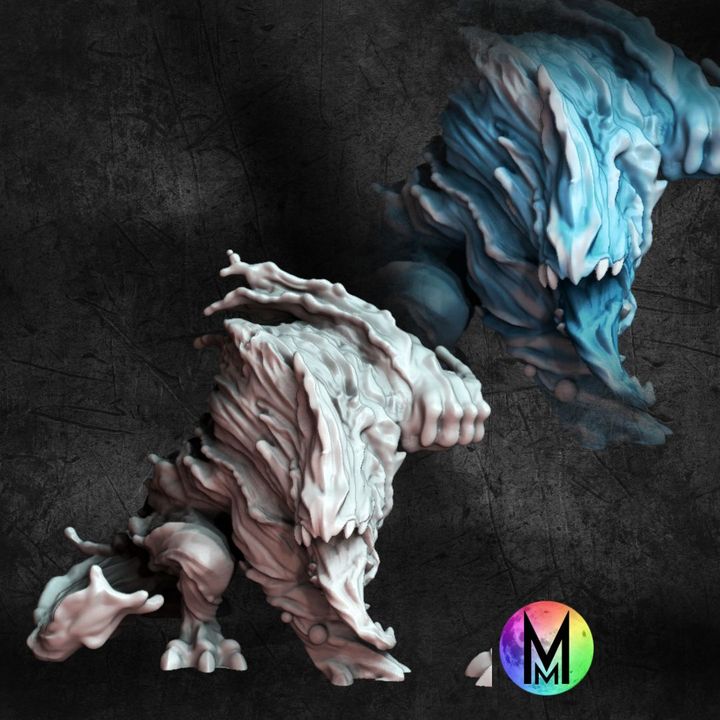 3D Printable Water Elemental - Water Titan Elemental by Moonlight Minis ...