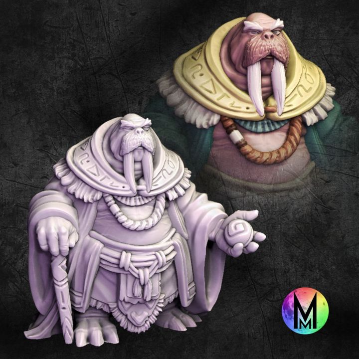 3D Printable Tuskarr - set of Walrus People (Tuskarr / Walrus men ) by ...
