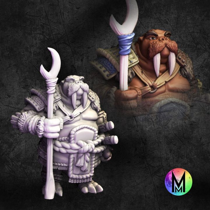 3D Printable Tuskarr - set of Walrus People (Tuskarr / Walrus men ) by ...