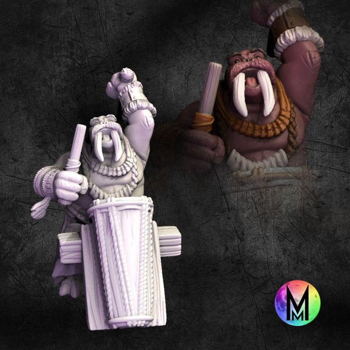 3D Printable Tuskarr - set of Walrus People (Tuskarr / Walrus men ) by ...