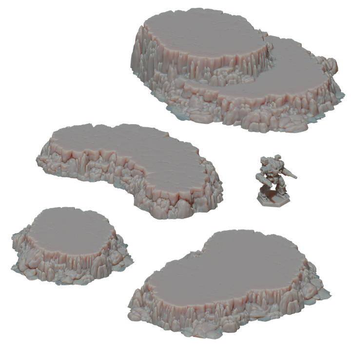 3D Printable Outlands Hills - Pack 1 by Hardware Studios