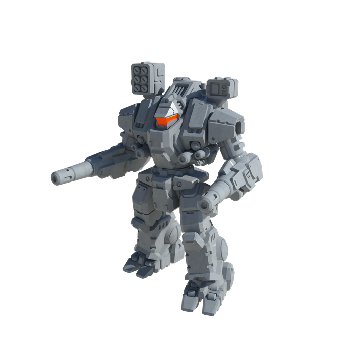 3D Printable Axe Mech by Hardware Studios