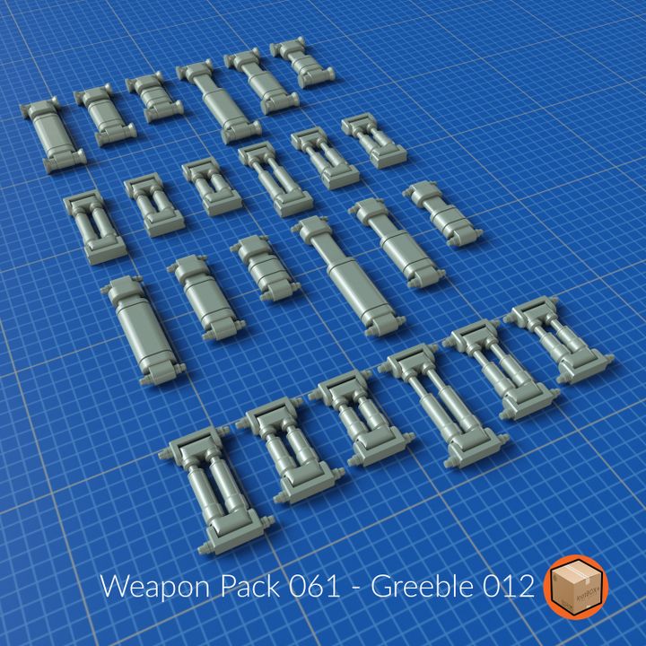 3D Printable WEAPON PACK 061 by Norman Caguiat