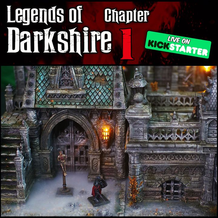3D Printable Legends of Darkshire 1 : Grimdark Gothic terrain by DecoQuest Workshop